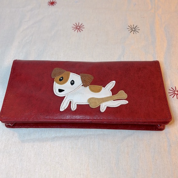 Lavishy | Bags | Red Puppy Dog Wallet | Poshmark